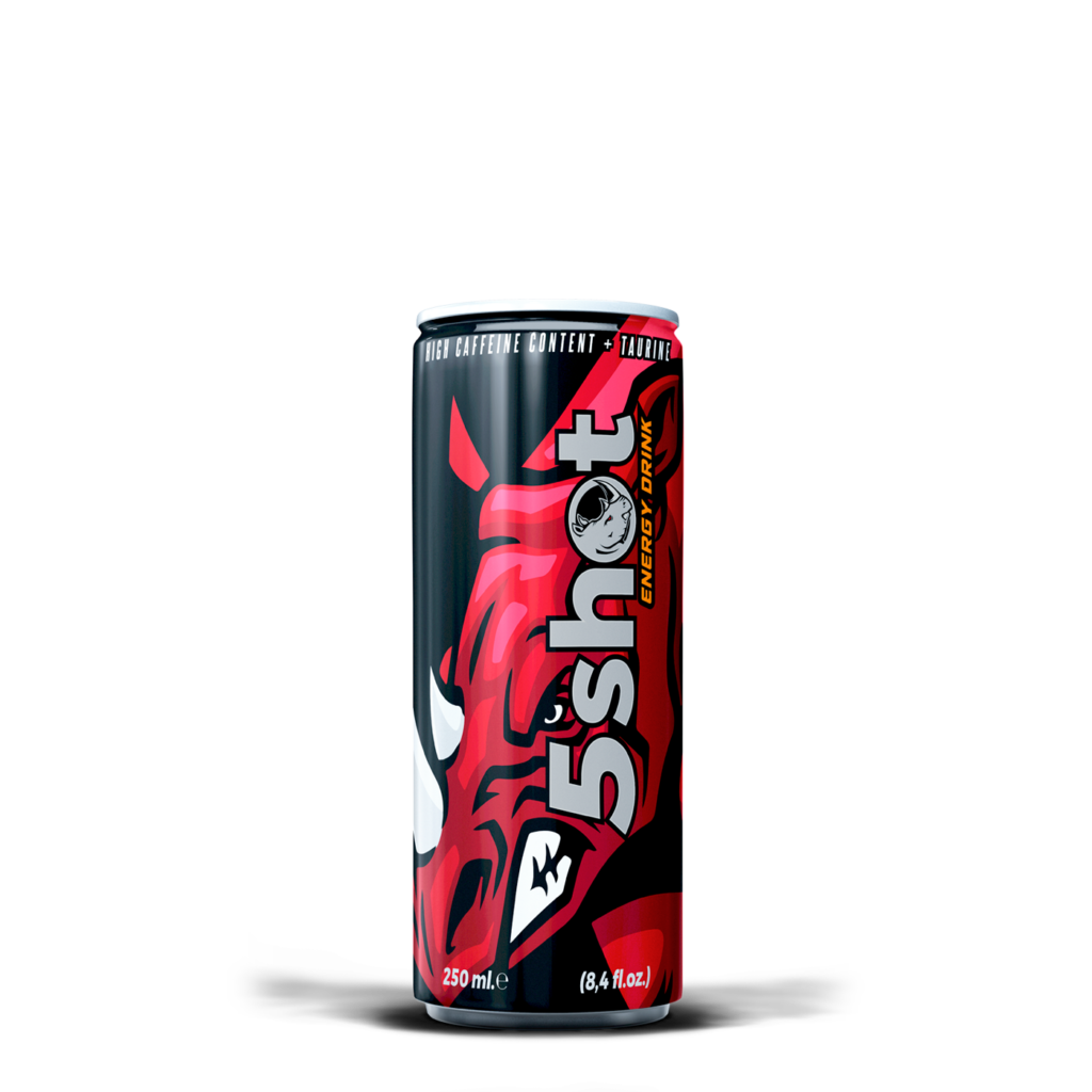 5 SHOTS ENERGIZANTE LATA 24/250ml – Licores Fernández