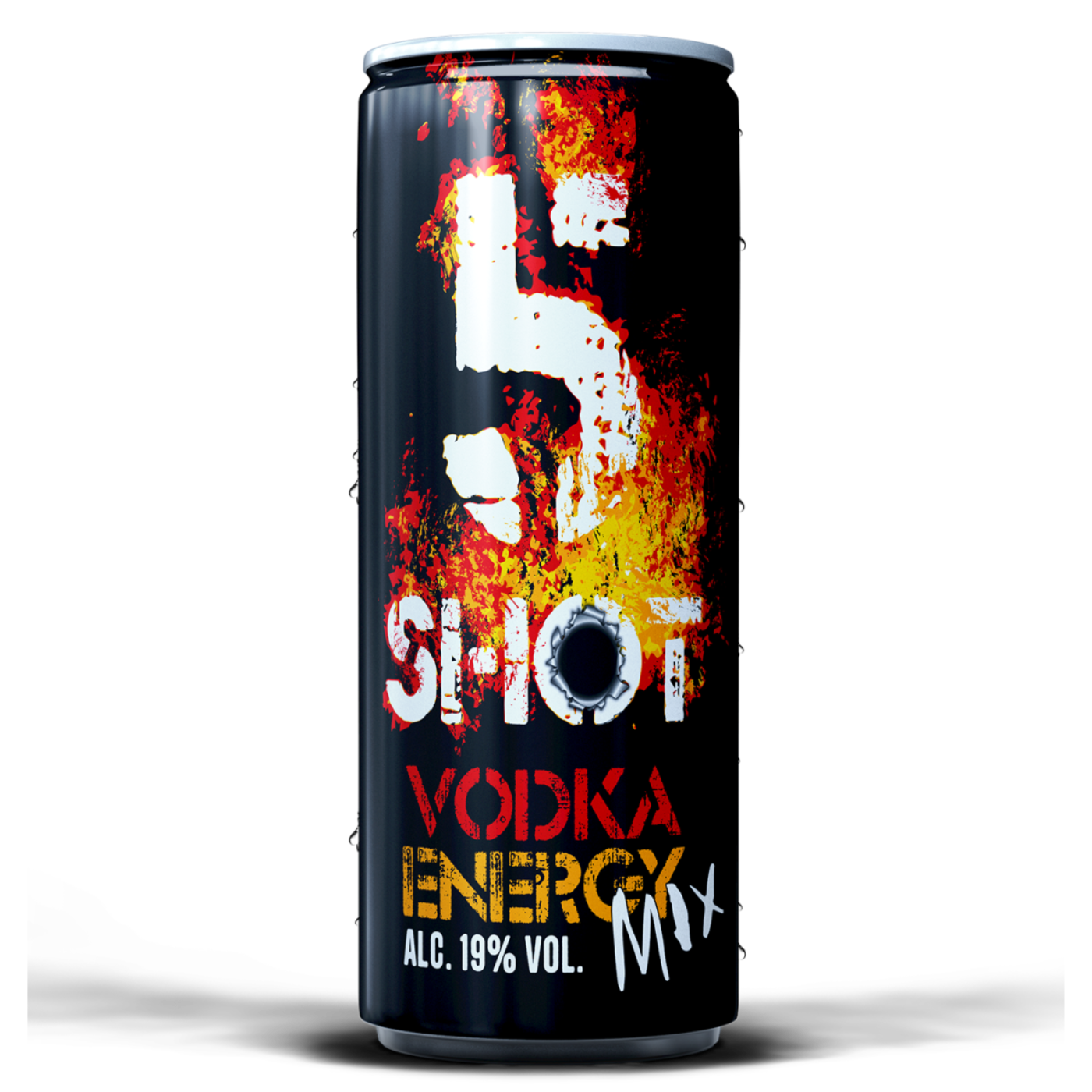 5 SHOTS VODKA ENERGY LATA 24/250ml – Licores Fernández